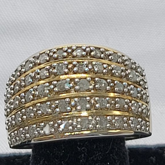 Jtv/Hsn | Jewelry | Nwot Gold Diamond Ring | Poshmark